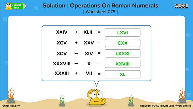 Roman Numerals - Fun2Do Labs