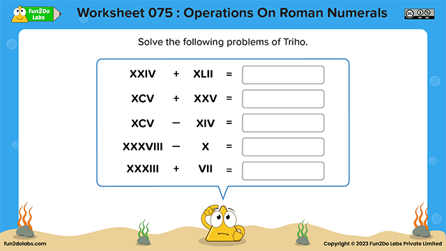Roman Numerals - Fun2Do Labs