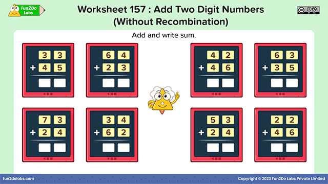 Addition Without Regrouping - Fun2Do Labs