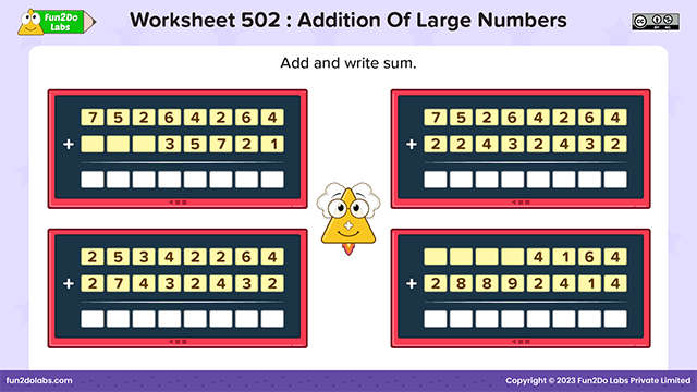 Addition Without Regrouping - Fun2Do Labs